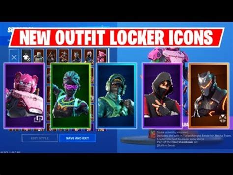 New Outfit Locker Icons Fortnite V1010 Youtube