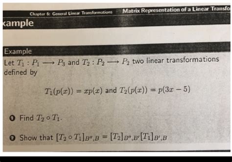 Solved Chapter 6 General Linear Transformations Matrix
