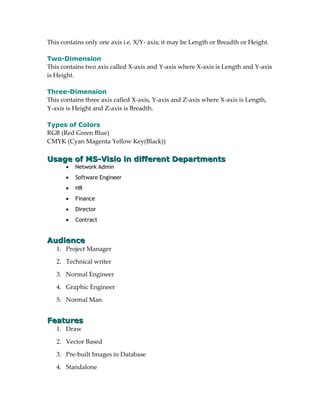 Ms Visio DOC Graphics Software Computer Software And Applications