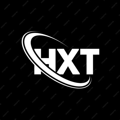 Premium Vector Hxt Logo Hxt Letter Hxt Letter Logo Design Initials Hxt Logo Linked With Circle