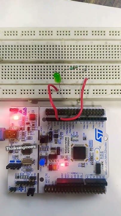 led blinking with stm32 microcontroller shorts viral unstoppable