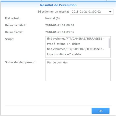 Script pour supprimer des fichiers de plus de X jours Accès à vos données NAS Forum
