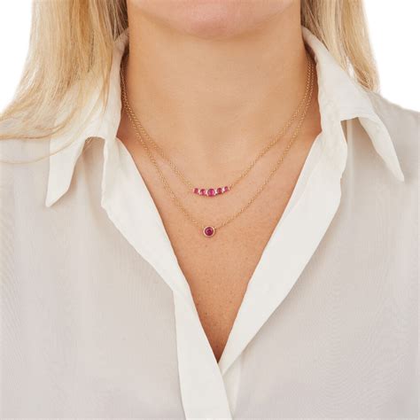 Gemfields X Aya Graduating Pendant Necklace Gemfields