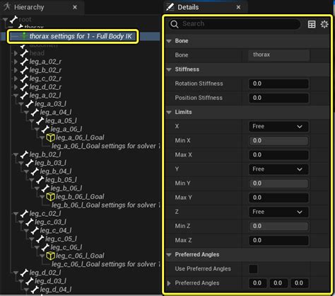 ik rig solvers in unreal engine unreal engine 5 3 documentation
