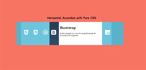 How To Make Horizontal Accordion Menu With Css Onaircode
