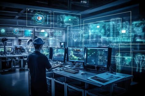 Premium Ai Image Automation Robot Arms Machine And Monitoring System Software