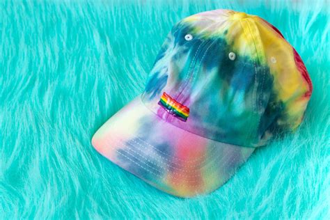 Rainbow Tie Dye Hat For Pride Month Club Crafted