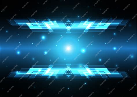 Premium Vector Technology Abstract Light Rectangle Stripe Background