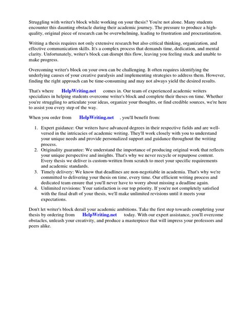 Thesis Writers Block Pdf Thought Writers Block Thesis Writers Block Pdf Thought Writers Block