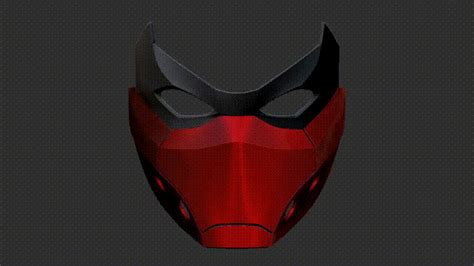 Archivo Obj Mascara De Capucha Roja V2 Red Hood Mascara ・design Para