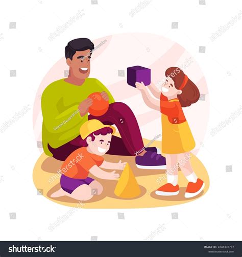 Learn Geometrical Objects Isolated Cartoon Vector Stock Vector Royalty Free 2248378767