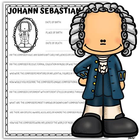 Music Composer Research Project 36 Famous Composers Printable