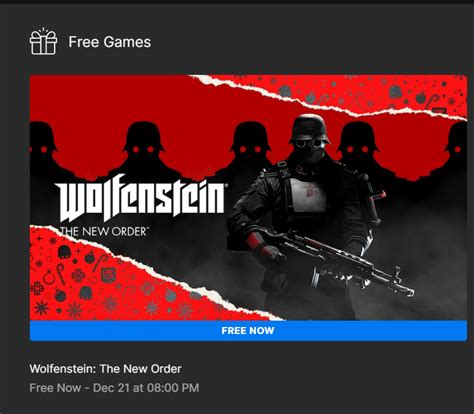 Wolfenstein the new order free on epic games! go grab it. : r/Wolfenstein