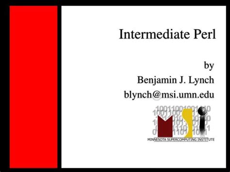 Ppt Intermediate Perl Powerpoint Presentation Free Download Id384145