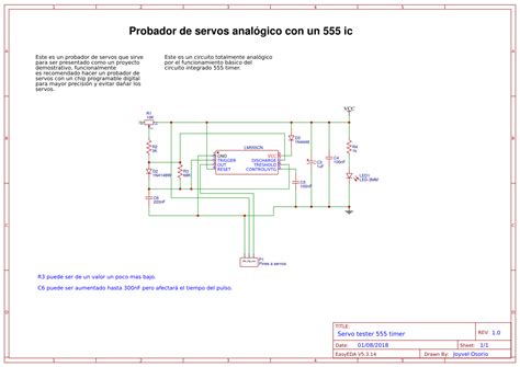 Servo Tester 555 Timer Circuit Platform For Creating And Sharing