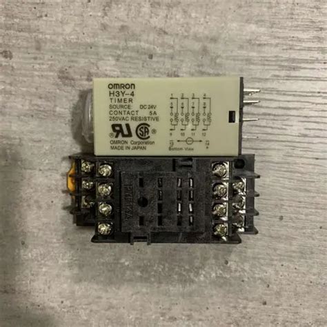 Реле времени, таймер Omron H3Y-2, 0-60с 24В 5А на DIN-рейку с доставкой ...