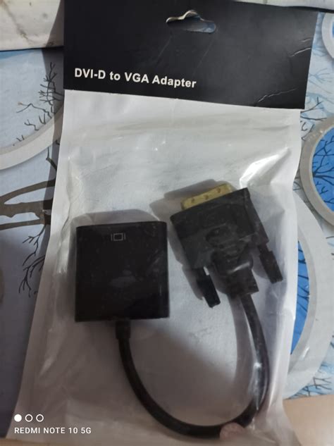 DVI D To VGA Adapter Computers Tech Parts Accessories Cables Adaptors On Carousell