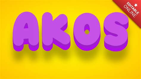 Akos Animated Maker Text Effect Generator