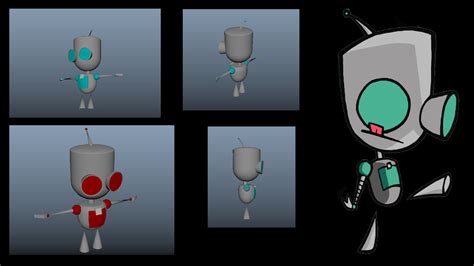 Gir 3d Model From Invader Zim By M A K K U On Deviantart