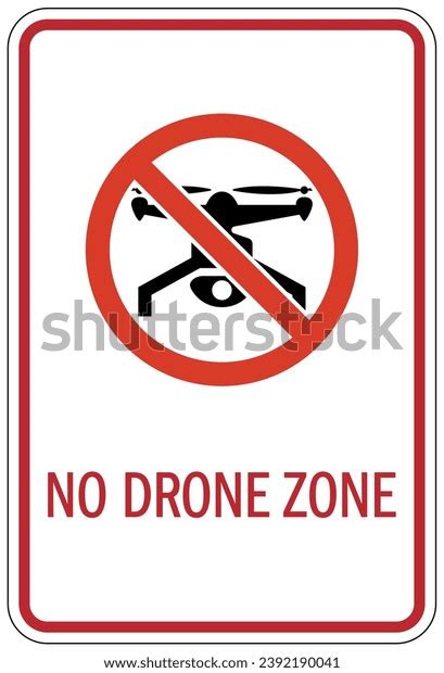 No Drone Warning Sign Labels Stock Vector Royalty Free 2392190041