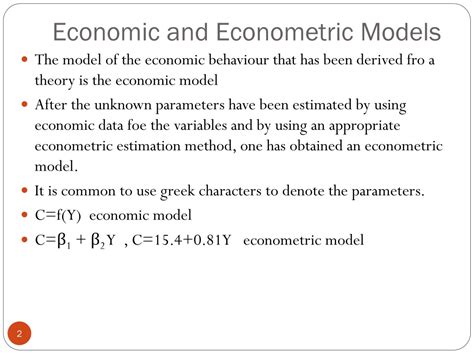 Ppt Economic And Econometric Models Powerpoint Presentation Free