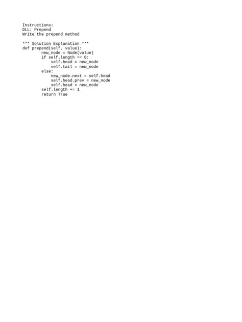 Coding Exercise 20 Dll Prepend Pdf Computers