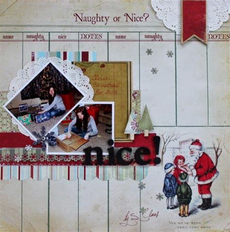Lisa S Scrappy Hideaway Scrap Play Christmas Layouts Fancy Pants Scrappy