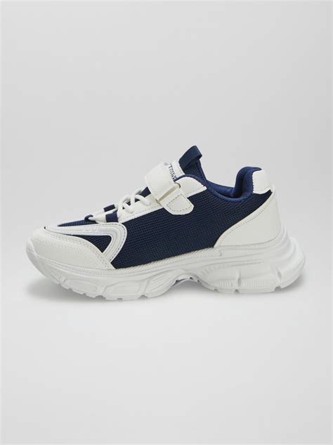Sneakers Met Klittenband En Veters Wit 2000€ Kiabi
