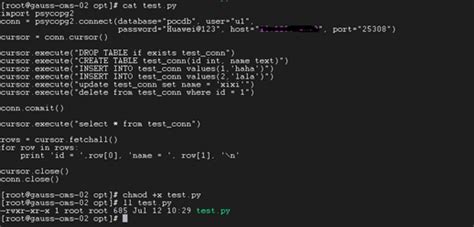 使用python连接gaussdb（dws） 云社区 华为云