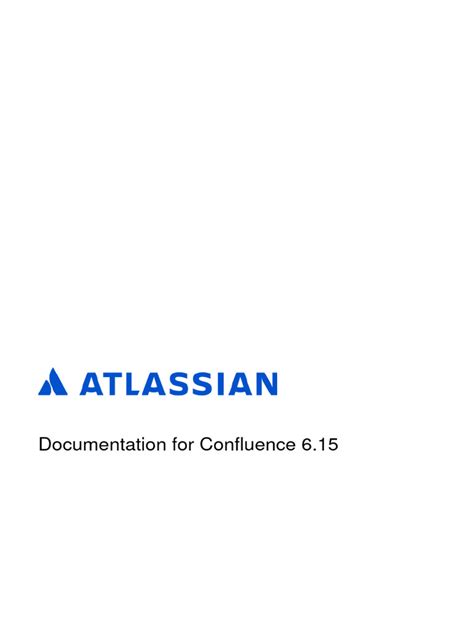 Confluence 6 15 0 Adminguide Pdf Command Line Interface World