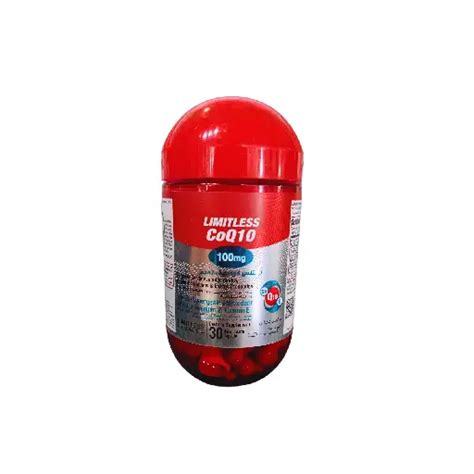 Limitless Co Q10 100 Mg 30 Hard Gelatin Capsules