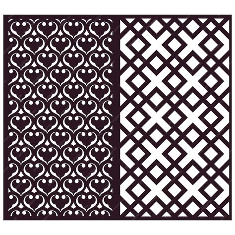 레이저 및 Cnc 라우터 절단 디자인 벡터 프리미엄 벡터