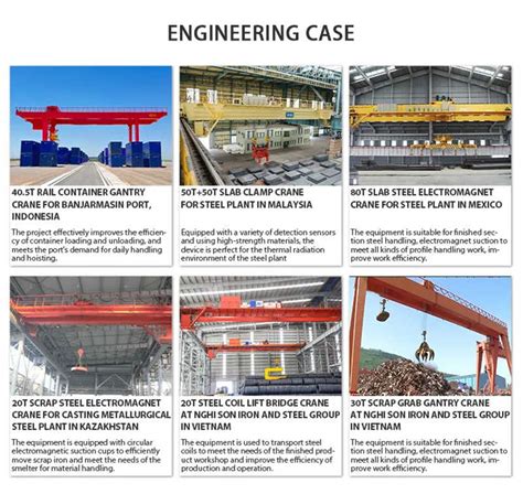 10 Ton Qc Type Overhead Crane With Magnet With Span 255m Height 16m
