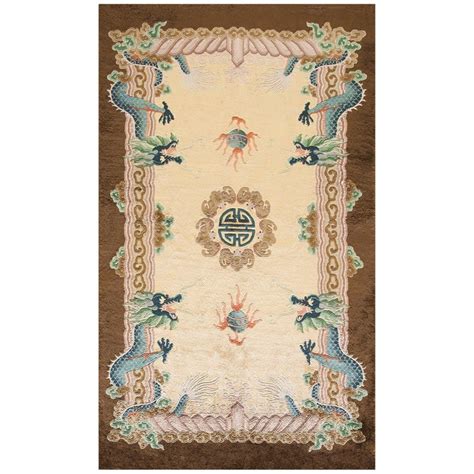 Tapis Vintage En Soie De Chine En Soie En Vente Sur 1stdibs