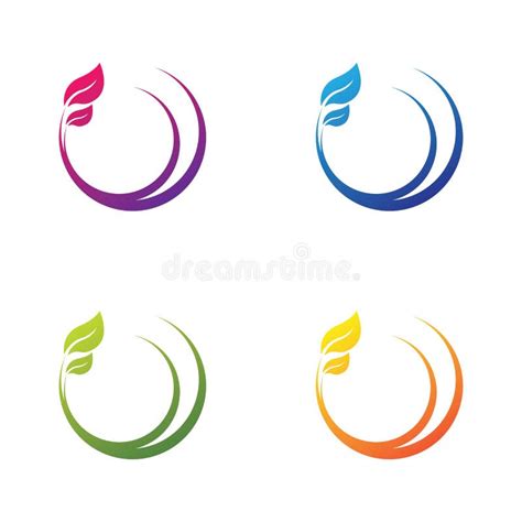 Tree Leaf Icon Set Stock Illustration Illustration Of Infinity 237299109