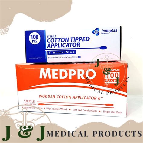 Sterile Cotton Applicator Sticks Small Head Big Head Shopee Philippines