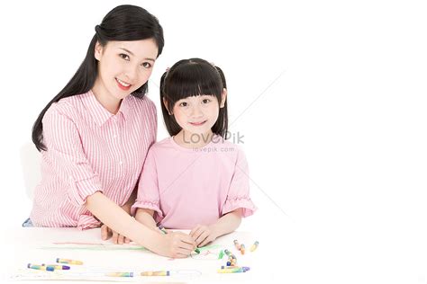 어머니와 딸 그림 사진 무료 다운로드 Lovepik