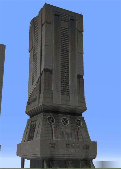 Arasaka Tower In Minecraft From Cyberpunk2077 Idées Minecraft Bâtiments Minecraft Maison