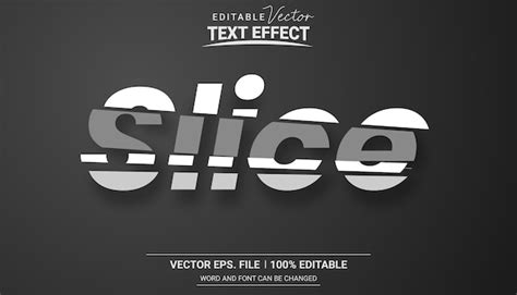 Premium Vector Slice Paper Cutout Editable Vector Text Effect