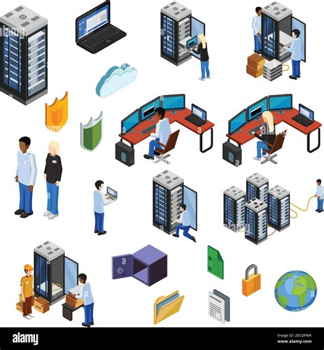 Processing Data Center Server Room Cut Out Stock Images And Pictures Alamy