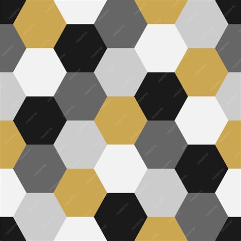Premium Vector Vector Colorful Geometric Seamless Pattern Simple Hexagonal Texture