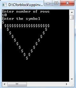 In This Post We Will Learn How To Display Hollow Inverted Pyramid Pattern Using For Loop While