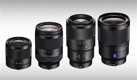 Sony Product Announcement 4 Full Frame E Mount Lenses For A Series Cameras