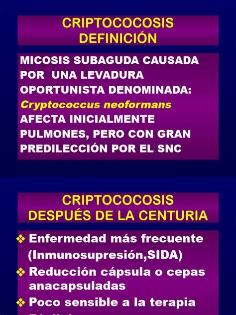 Criptococosis Textos Pdf Especialidades Medicas Enfermedades Y