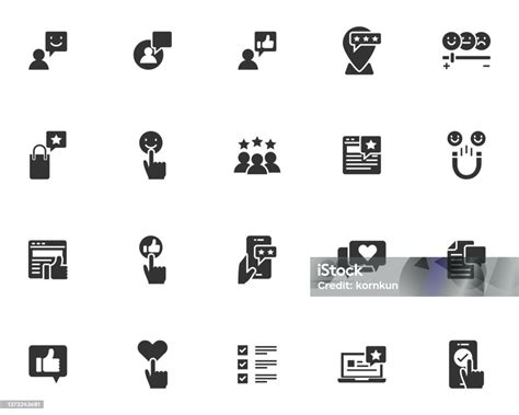 피드백 라인 아이콘 세트 고객 경험 설문 조사 마케팅 평가 고객에 대한 스톡 벡터 아트 및 기타 이미지 고객 고객 참여