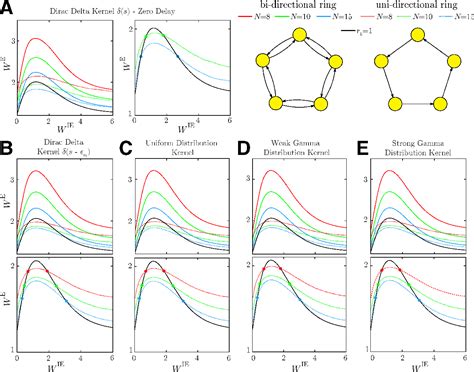 Figure 2 From Distributed Delay And Desynchronization In A Brain Network Model Semantic Scholar