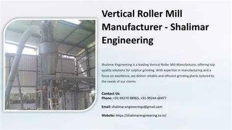 Ppt Vertical Roller Mill Manufacturer Best Vertical Roller Mill