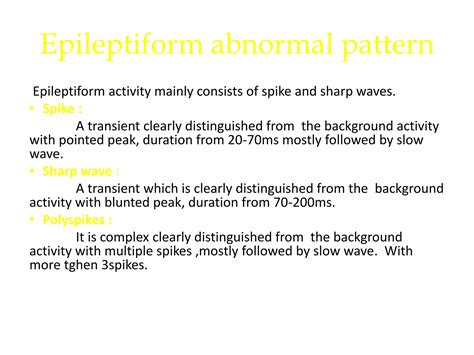 Abnormal Eeg Patterns Pptx