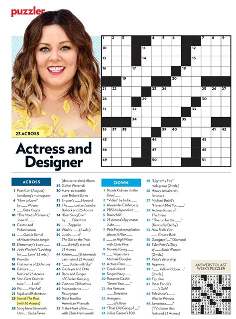 People Crossword Puzzle Printable Free Printable Crosswords