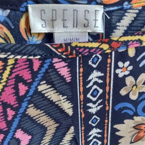 Spense Multi Color Blouse Size Medium Mint Condition Depop